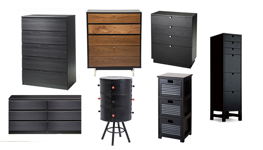 Sort kommode - 11 mørke kommoder i smart design